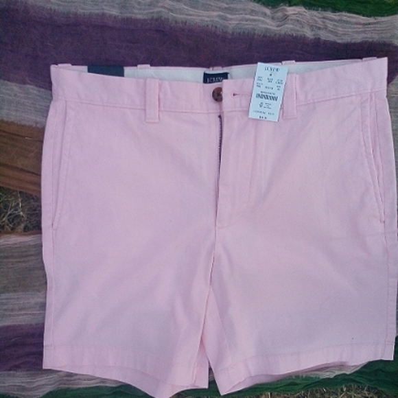 J. Crew | Shorts | Jcrew Mens Pink Casual Shorts Nwt Size 3 7 Inch Seam ...